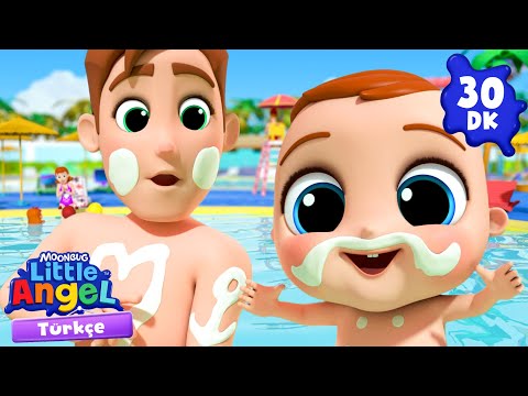 🤿 Havuzda Güvenlik İlk Sırada! | Eğlenceli ve Öğretici Çocuk Şarkıları | Little Angel Türkçe