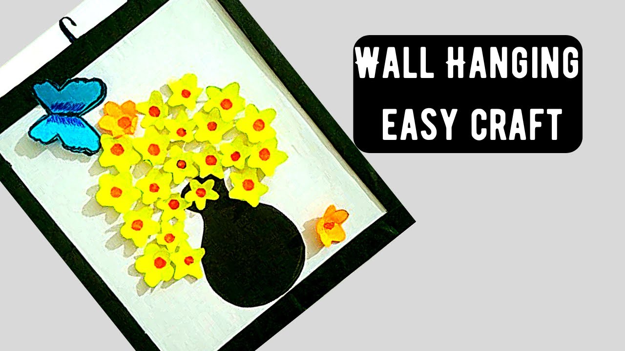 Beautiful Paper Wall Hanging making 😍 | Paper Craft - YouTube