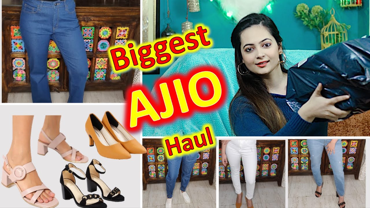 Biggest Ajio Sale 2020 | Try On Haul | Jeans and Footwear Guide ...