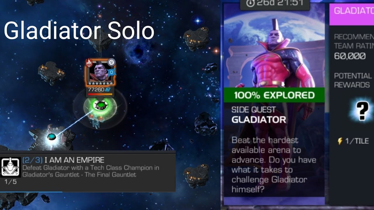 The Best Tech Champion To Defeat Gladiator | Marvel Contest of ...