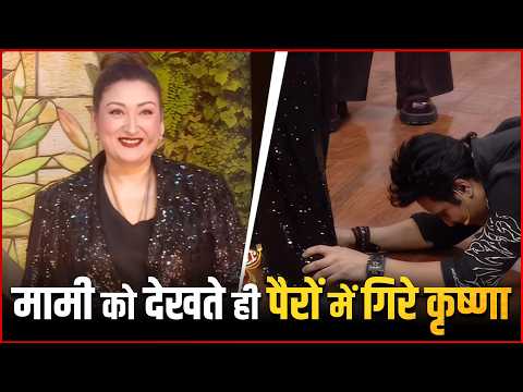 Krushna Abhishek Touches Sunita Ahuja’s Feet On Laughter Chef Show