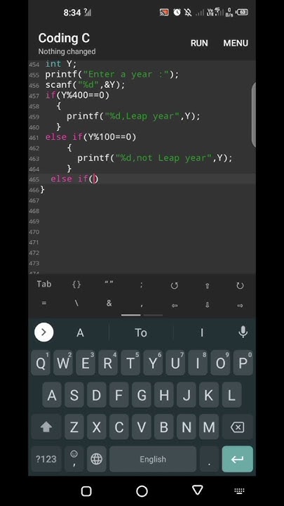 leap year program in c#coding #clanguage #shorts #cpogramming #computerscience #codingknowledge ...