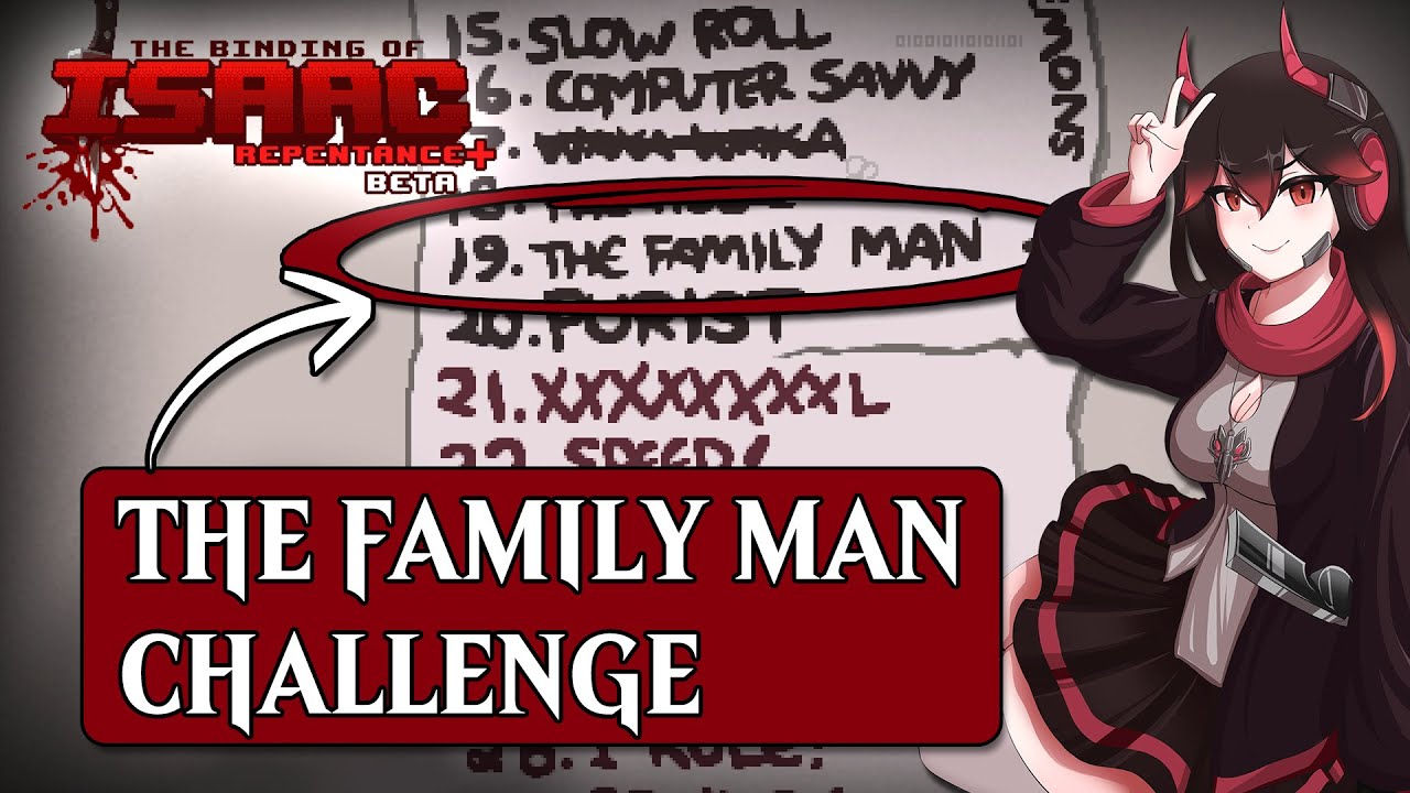 Challenge 19 - The Family Man in The Binding of Isaac! - YouTube