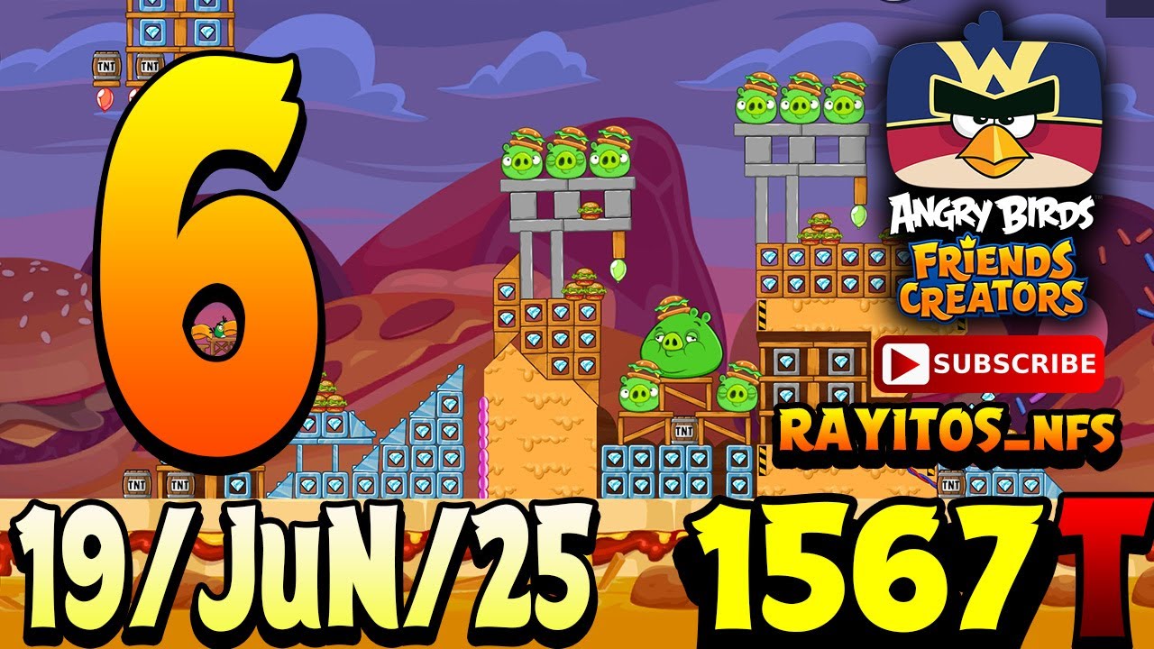 Angry Birds Friends Level 6 Tournament 1567 Highscore POWER-UP ...