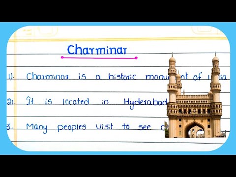 10 Lines on Charminar | Short Essay on Charminar | Charminar | PV ...