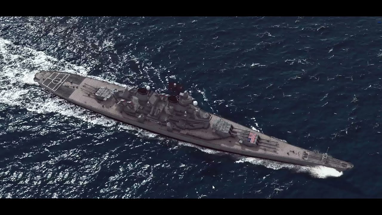 Full Broadsides with Iowa BB - Cold Waters with DotMod - YouTube