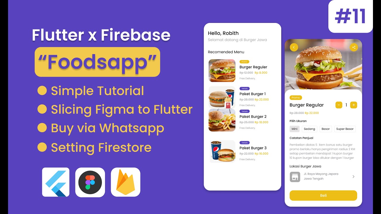 Flutter Firebase - Foodsapp | 11. Setting Firestore Home Screen - YouTube