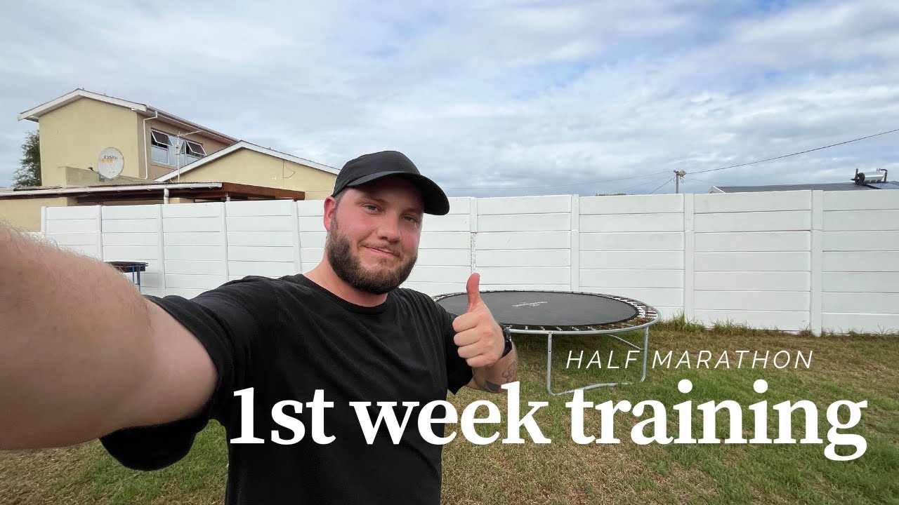 1st week training: 21km half marathon - YouTube
