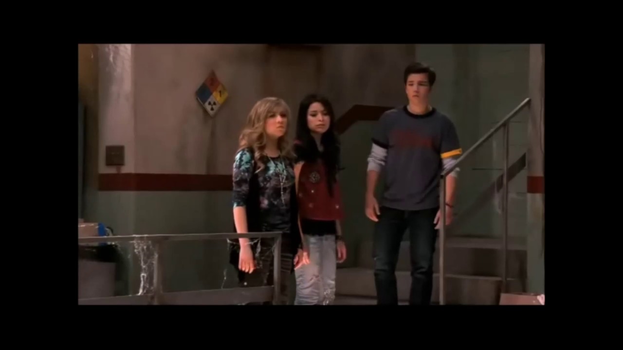 Gibby (iCarly) falls off wheelchair - YouTube