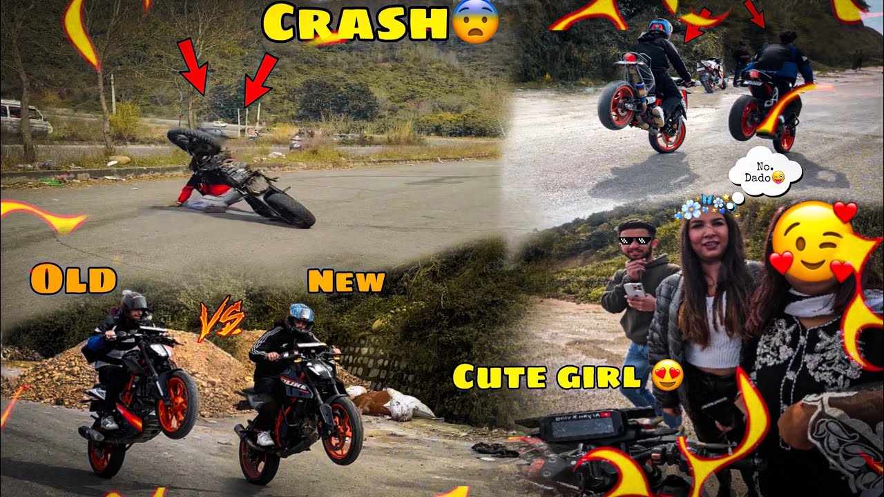 Stunts on new Duke 390 gen3 😨 || cute girl ask for wheelie 🥵 || Duke ...
