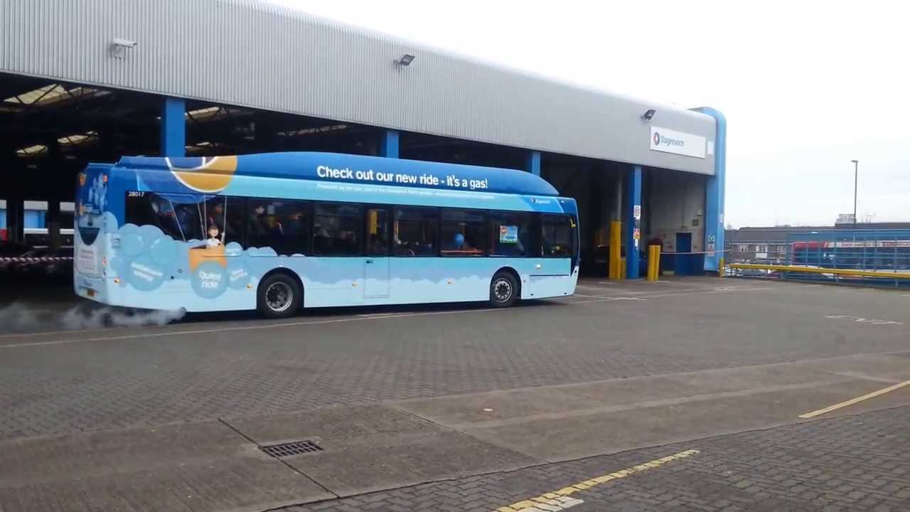 Stagecoach gas buses fleet launch - YouTube