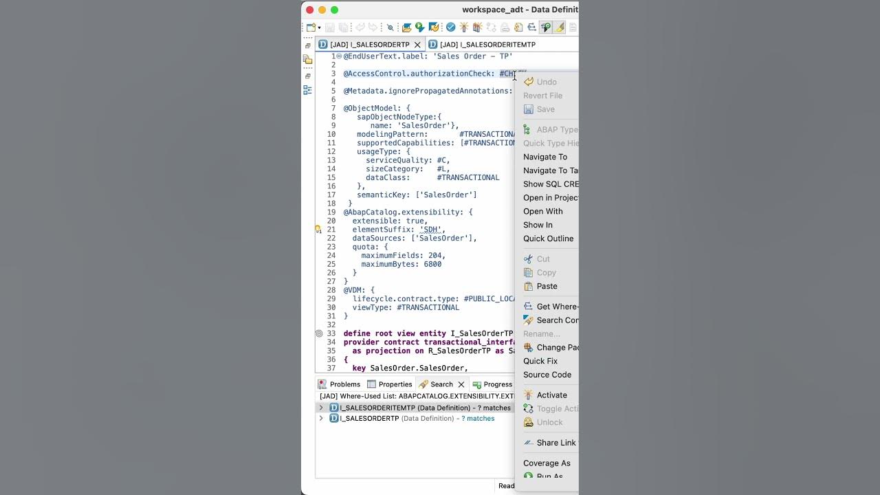 Search ABAP CDS objects using Annotations. #ABAPCloud #GoodToKnow - YouTube
