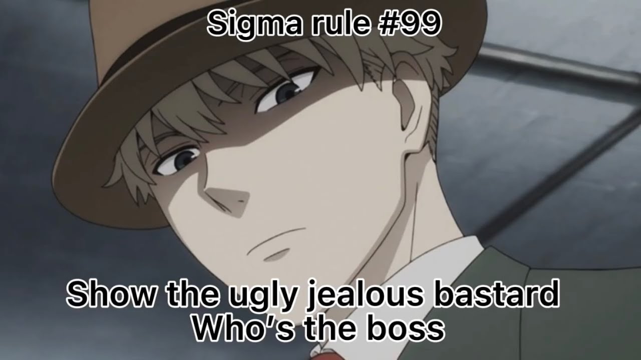 Loid Forger sigma rule #99 | Spyxfamily | sigma rule anime #anime # ...