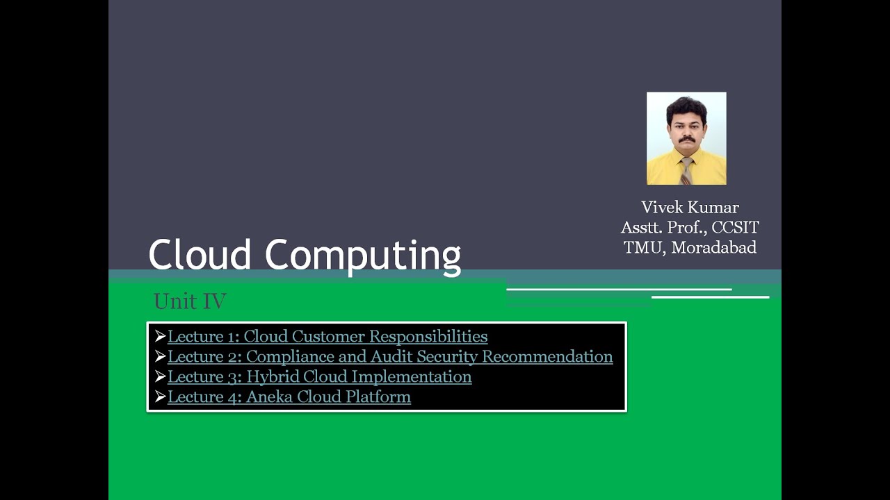 Cloud Computing - Compliance and Audit Security Recommendation - YouTube
