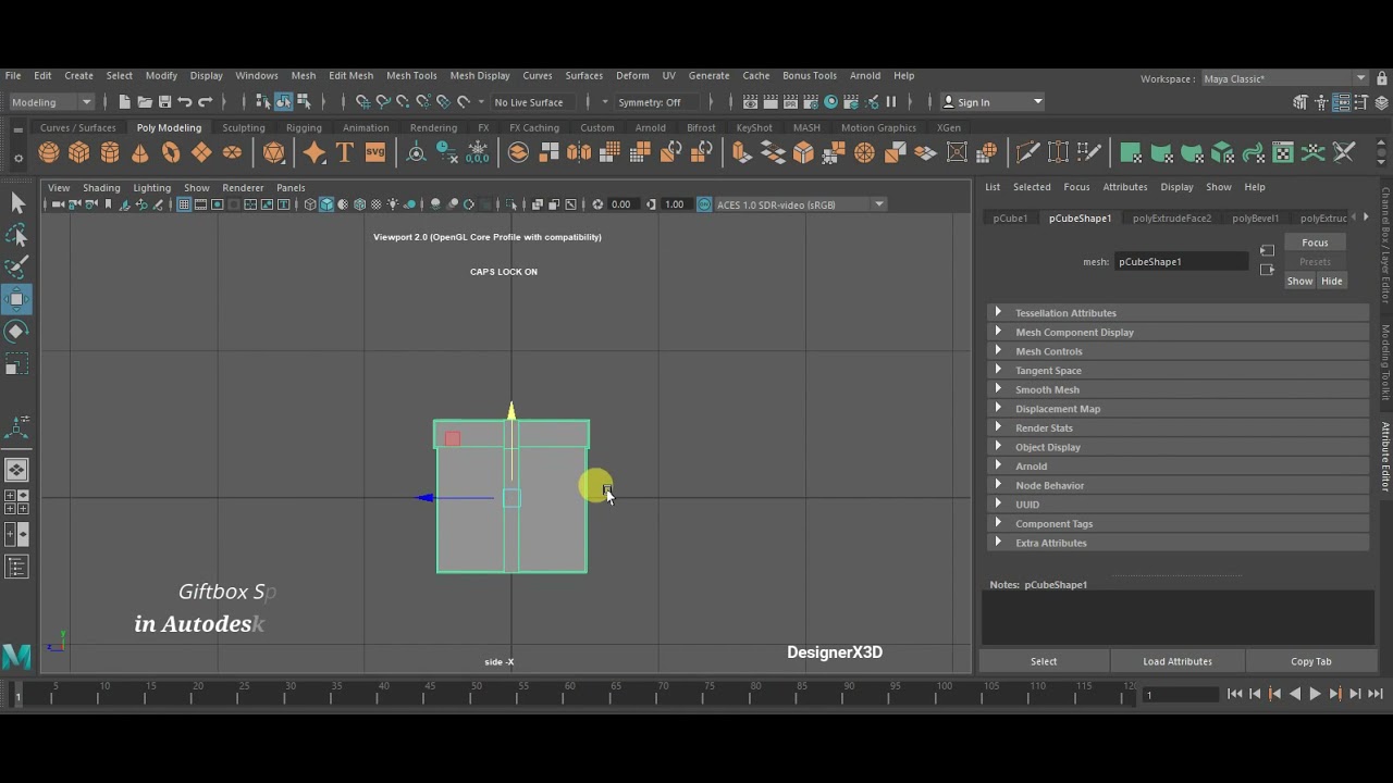 Autodesk Maya I Tutorial | Gift box | 3D | speedart | 3D model of ...