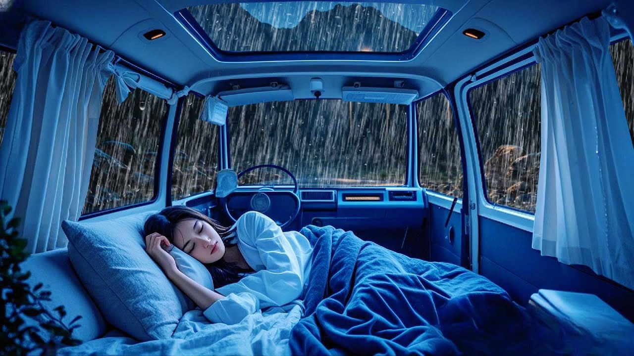 Tranquil Drizzle Night | Calm Car Escape with a Beautiful Girl for ...