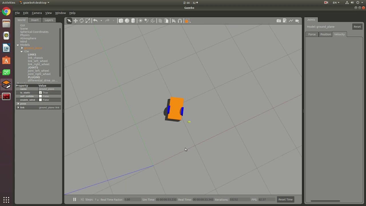 differential-drive robot move to a certain point using ros and gazebo ...