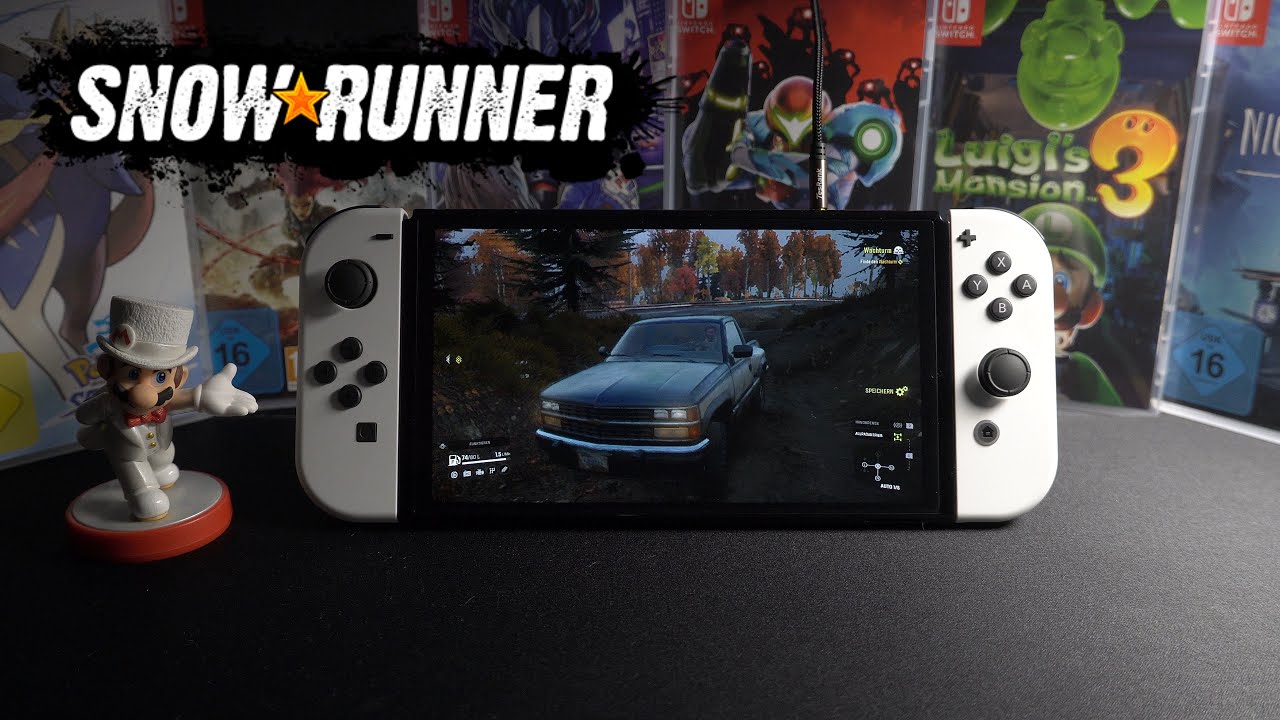 Snow Runner Nintendo Switch Oled gameplay / Handheld Mode - YouTube