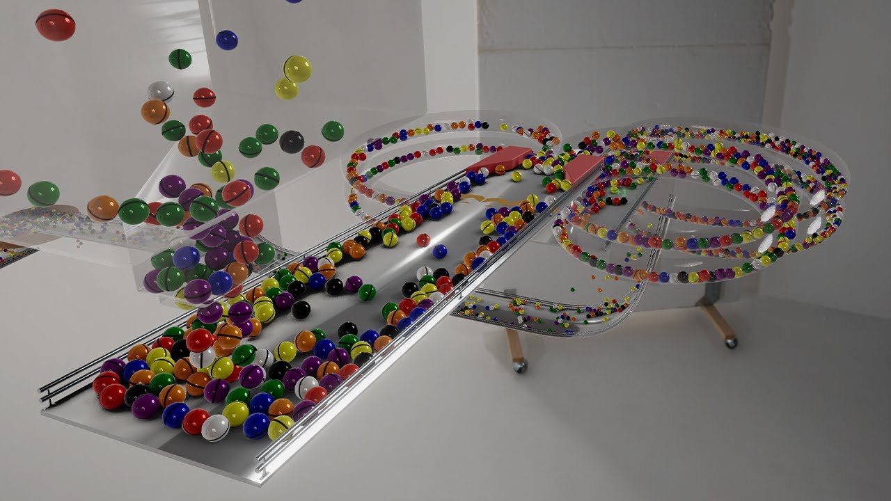 Loop Circuit Marble Run With a Warp Zone - YouTube