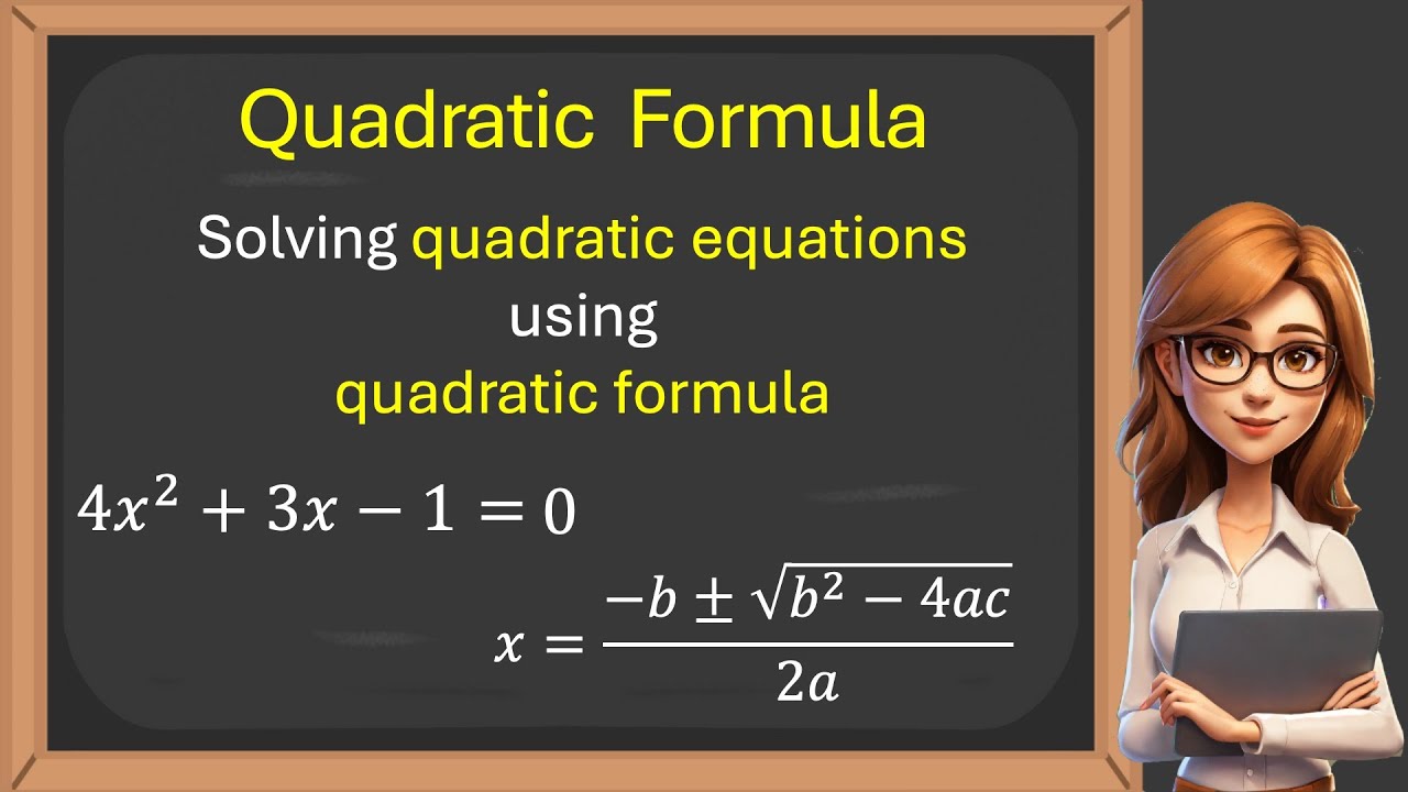 How to solve quadratic equations using quadratic formula | Quadratic ...