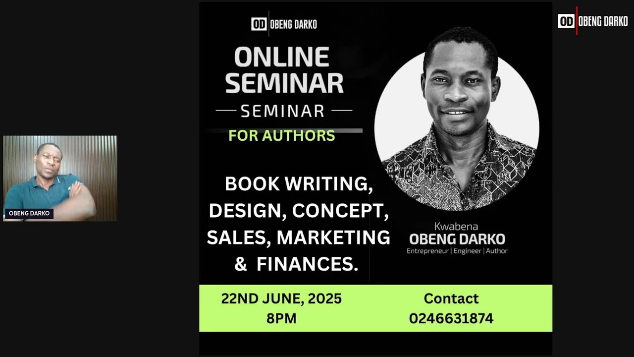 BOOK WRITING, DESIGN, CONCEPT, SALES, MARKETING AND FINANCES - YouTube