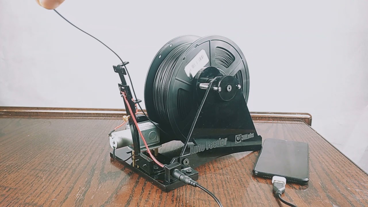 Automatic spool holder for 3D Printers, Boost speed,quality and forget ...