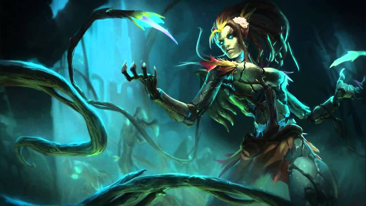 League of Legends HAUNTED ZYRA Login Screen - YouTube