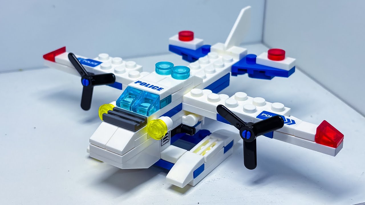 Lego police plane assembly set with 109 pieces. Lego assembly instructions | Lego toys - YouTube