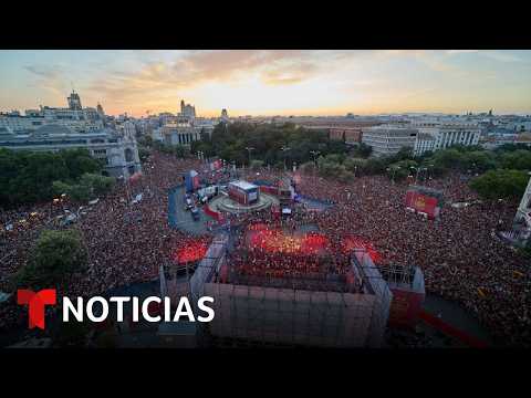 Así fue el recibimiento de España a sus campeones tras ganar el Mundial | Noticias Telemundo