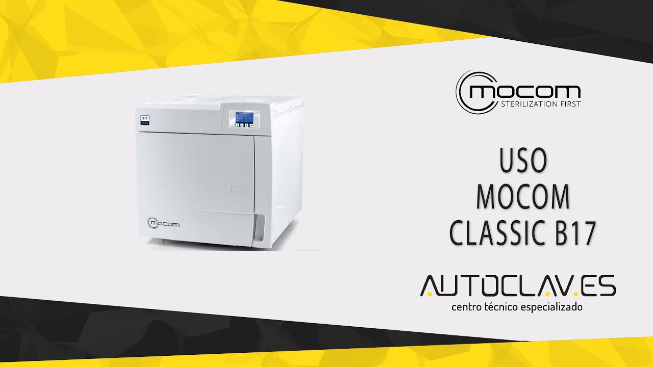 Autoclave Mocom Classic B17 - Manual de uso #autoclave #esterilización ...