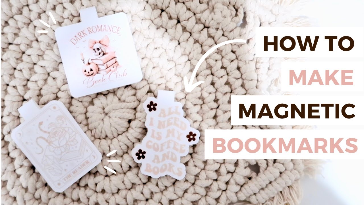 CRICUT PROJECTS TO SELL: Magnetic Bookmarks! 📖 // How To Make Magnetic ...