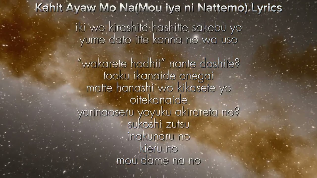 Kahit Ayaw Mo Na - This Band | Kena Yokie & miyuki **LYRICS** Chords ...