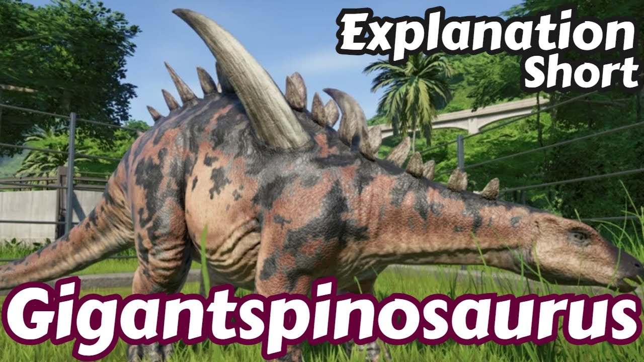 Spiky Dinosaur!【Gigantspinosaurus】Short Dinosaur Explanation ...