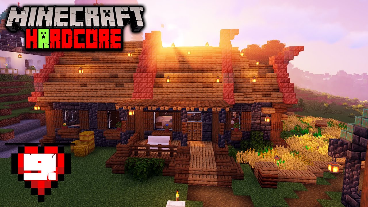 Villager Farmer House Design! Minecraft Hardcore 1.18 Let's Play #9 ...