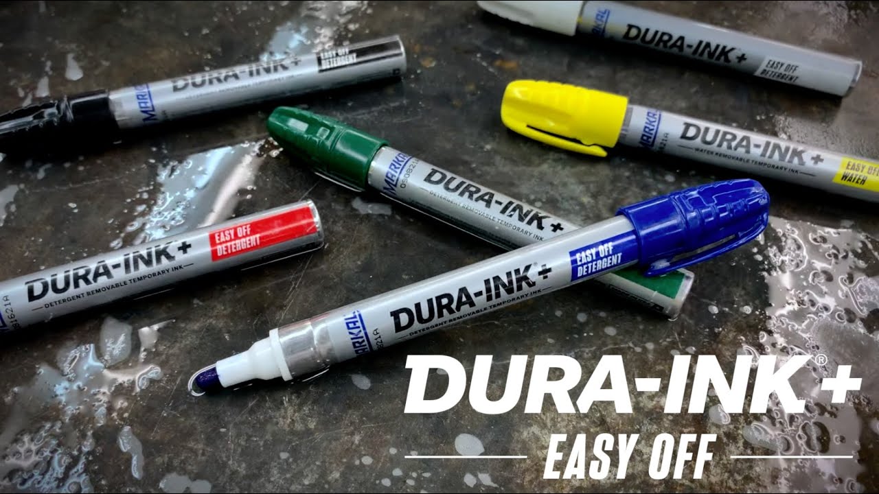 Dura-Ink®+ Easy Off Removable Ink Markers - YouTube