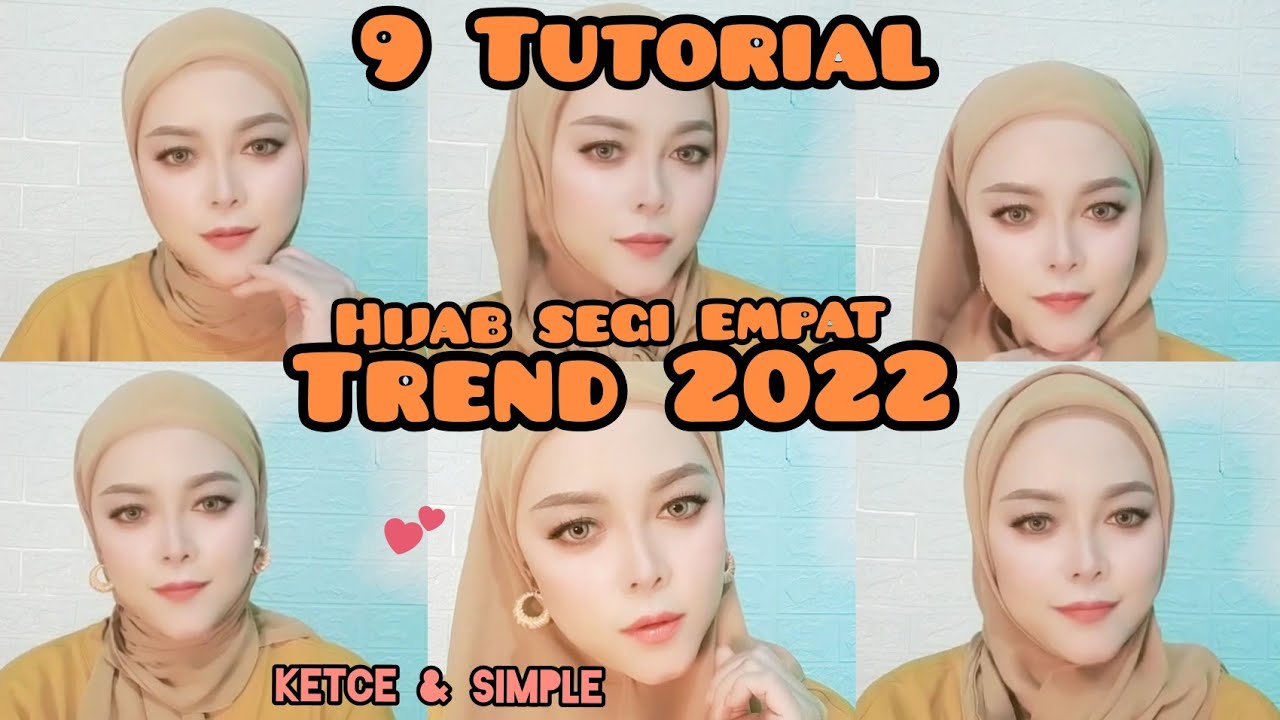 TUTORIAL HIJAB | TUTORIAL HIJAB SEGI EMPAT 🧕 | #tutorialhijab# ...
