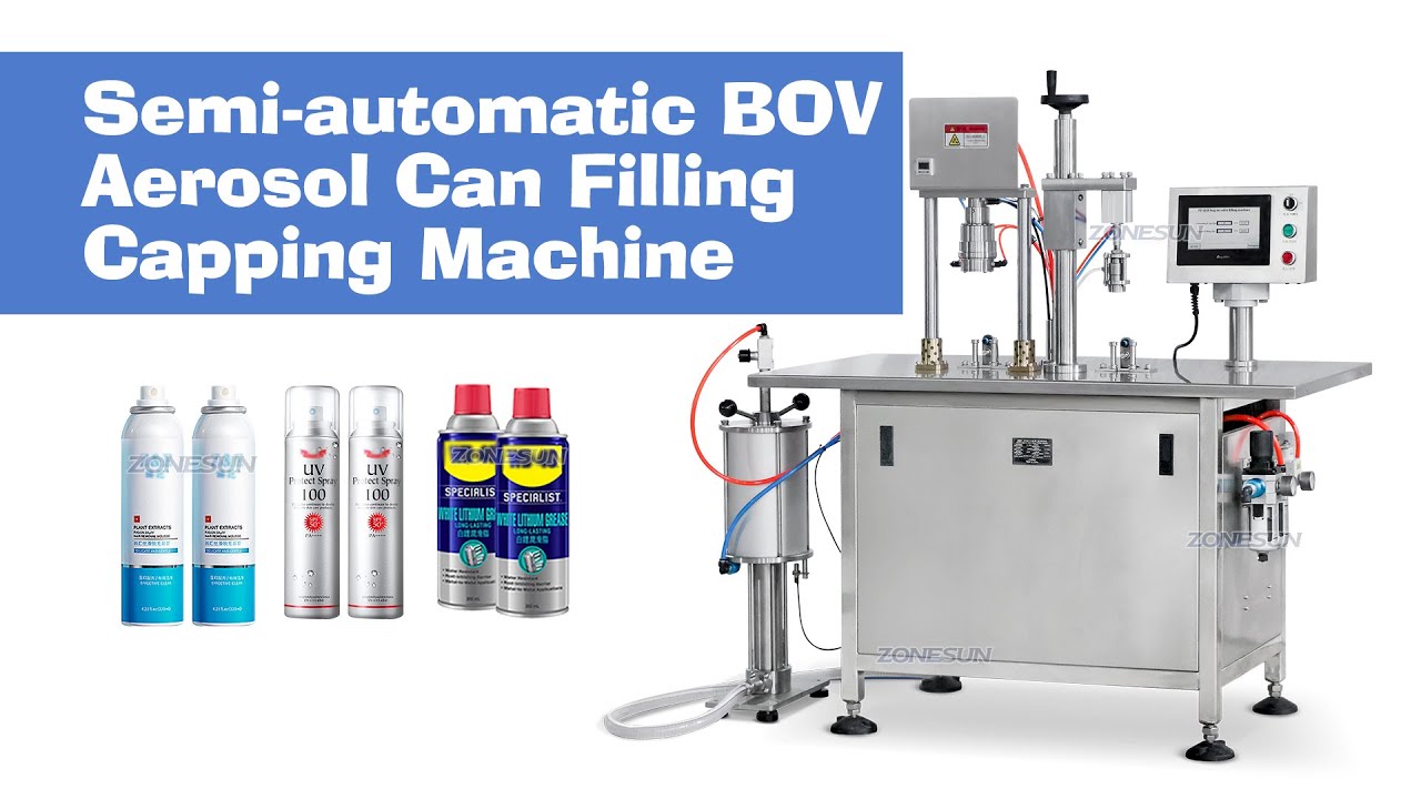 How to use ZS-QW2Y Semi-automatic BOV Aerosol Can Filling Capping ...