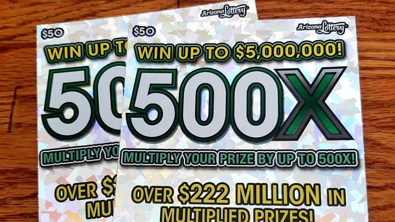 Arizona lottery-- TWO 500X TICKETS!! - YouTube