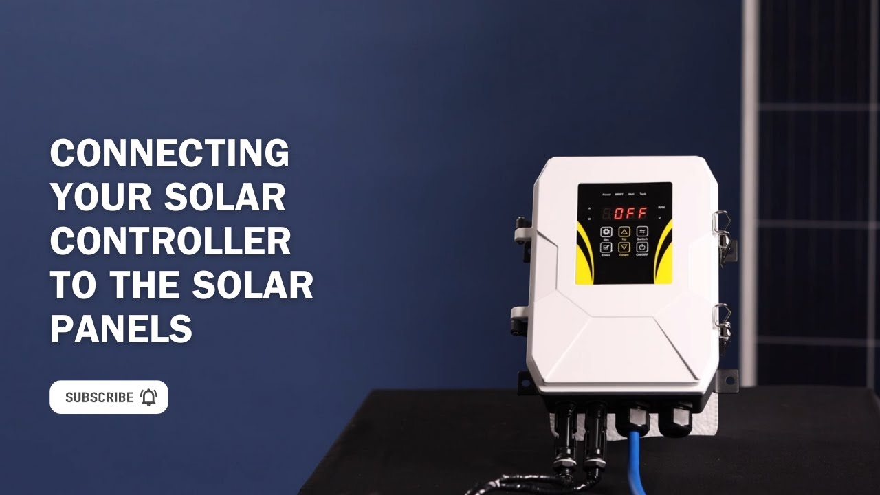 How to Connect Your Solar Controller to Solar Panels - YouTube