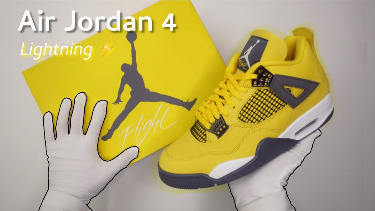 Air Jordan 4 Lightning⚡️ Unboxing Video!!! - YouTube