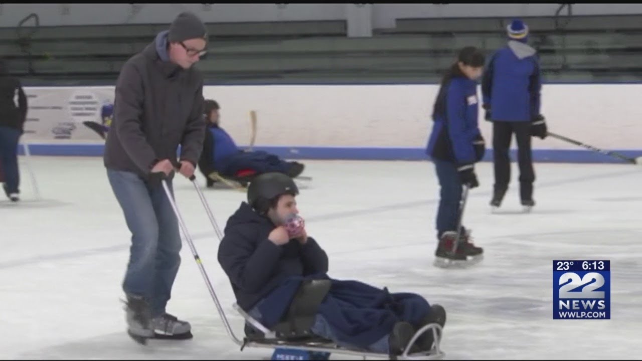 Adaptive ice skating, ice games held at Fitzpatrick Memorial Rink in ...