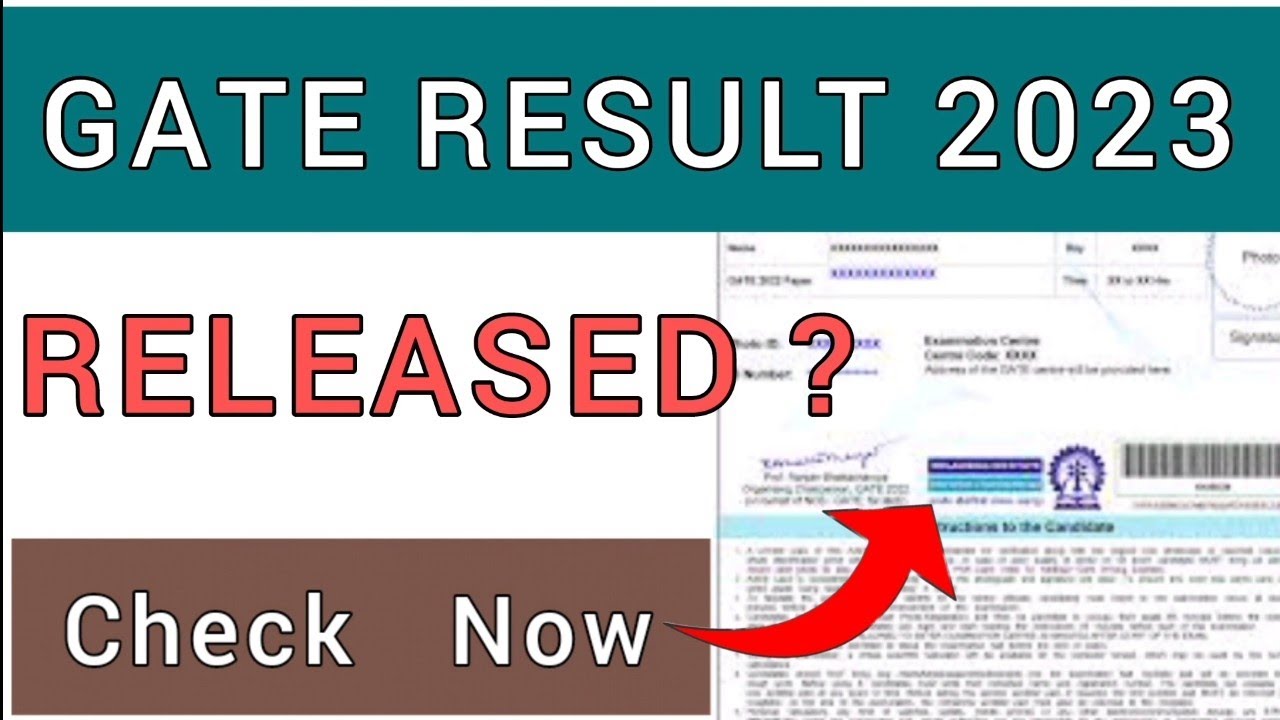 Gate Result 2023 | How To Check Gate Result 2023 - YouTube