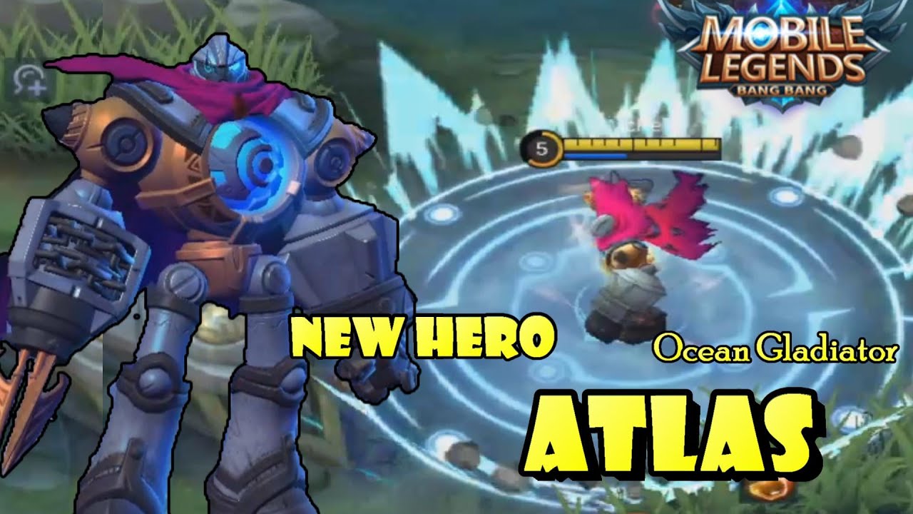 Mobile Legends - New Hero ATLAS (Tank) Skills Preview - YouTube