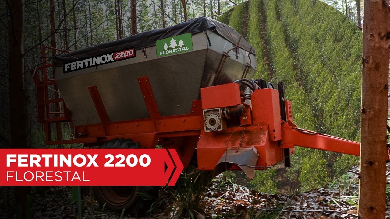DISTRIBUIDOR DE FERTILIZANTES FERTINOX 2200 FLORESTAL | MARISPAN - YouTube