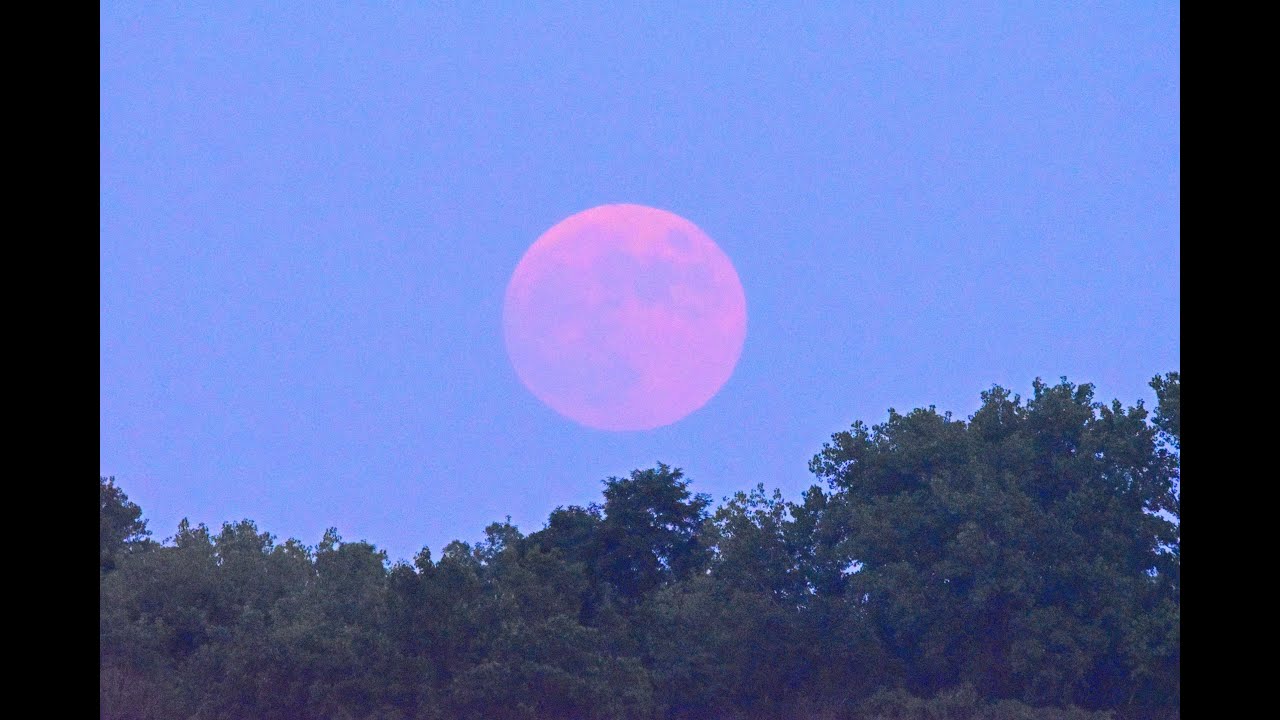 The Rising of the Full Buck Moon on July 4, 2020 - YouTube
