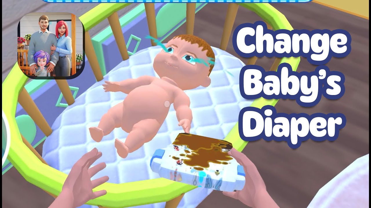 Mother Simulator - Mom Life - Change Baby’s Diaper - iOS Gameplay ...