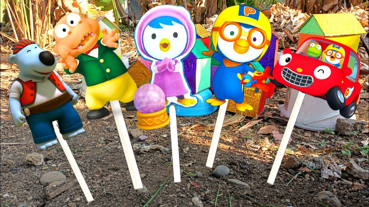 mencari pororo, teman teman pororo, krong,petty,rody,edy,pobby,harry ...