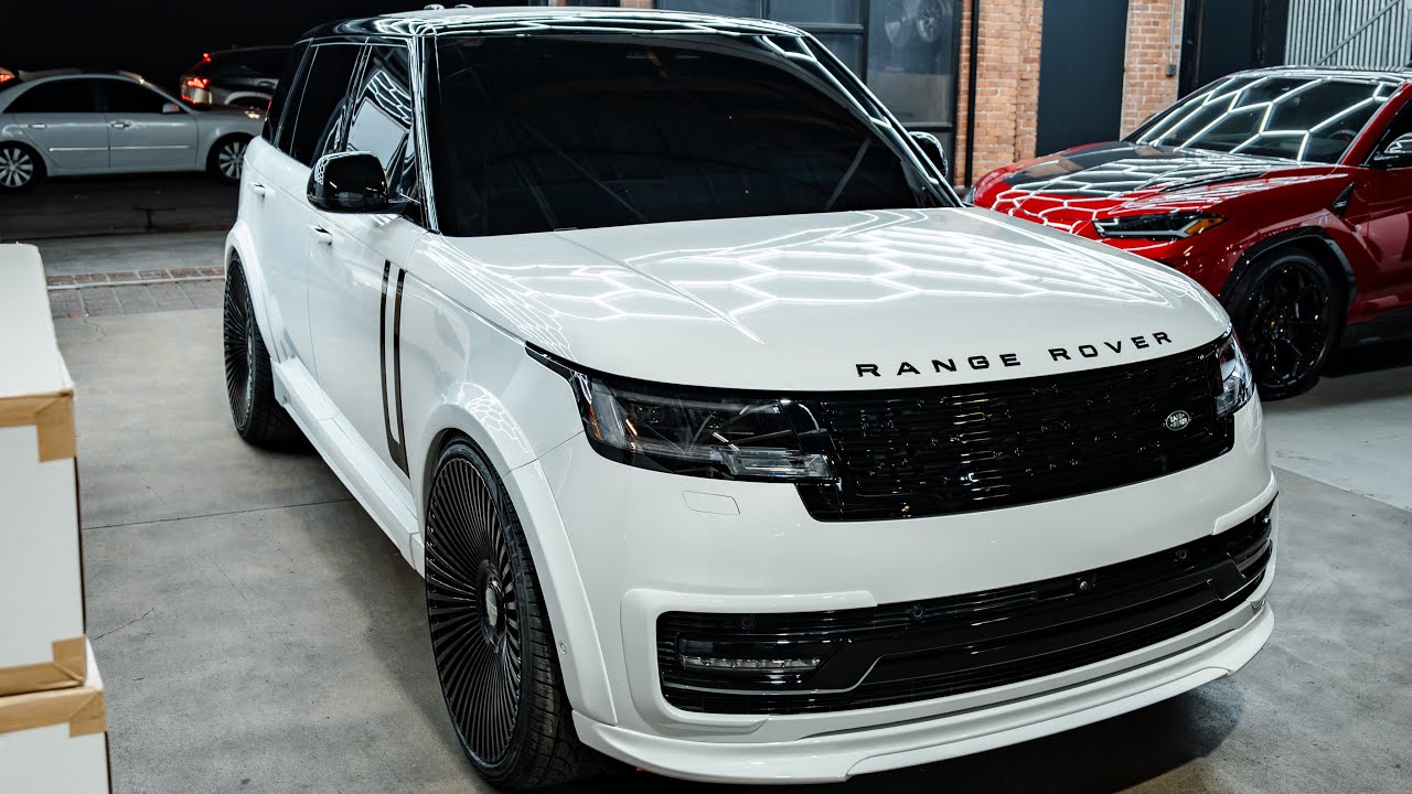 WIDE BODY KIT RANGE ROVER + TAN BRABUS G WAGON - YouTube