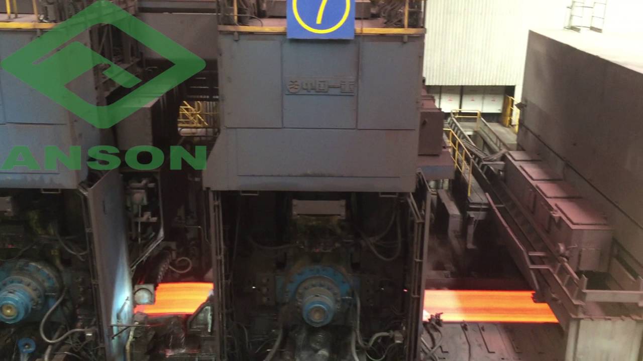Hot Rolled Steel Plate Production Line - YouTube