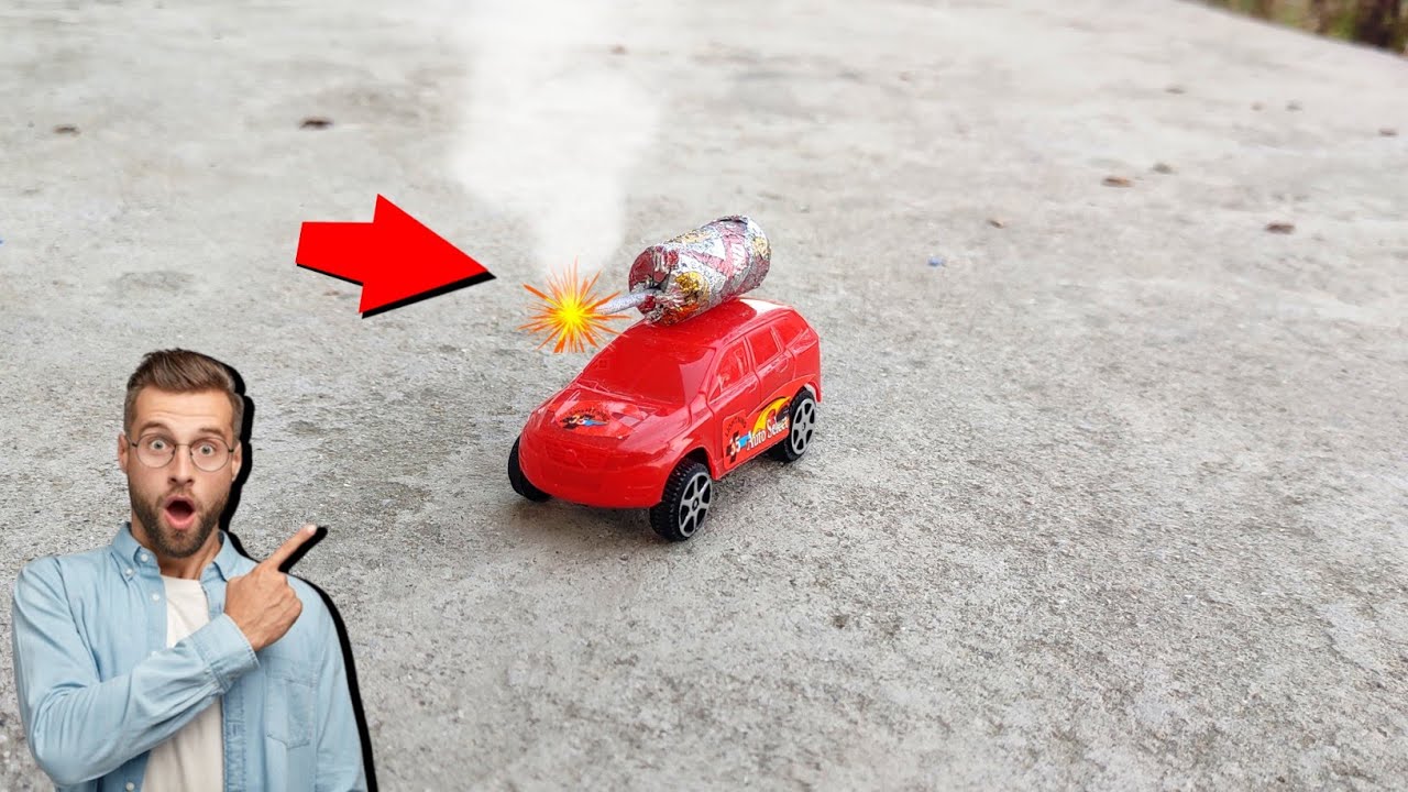 diwali bullet bomb firecracker vs toy car 😯 - YouTube